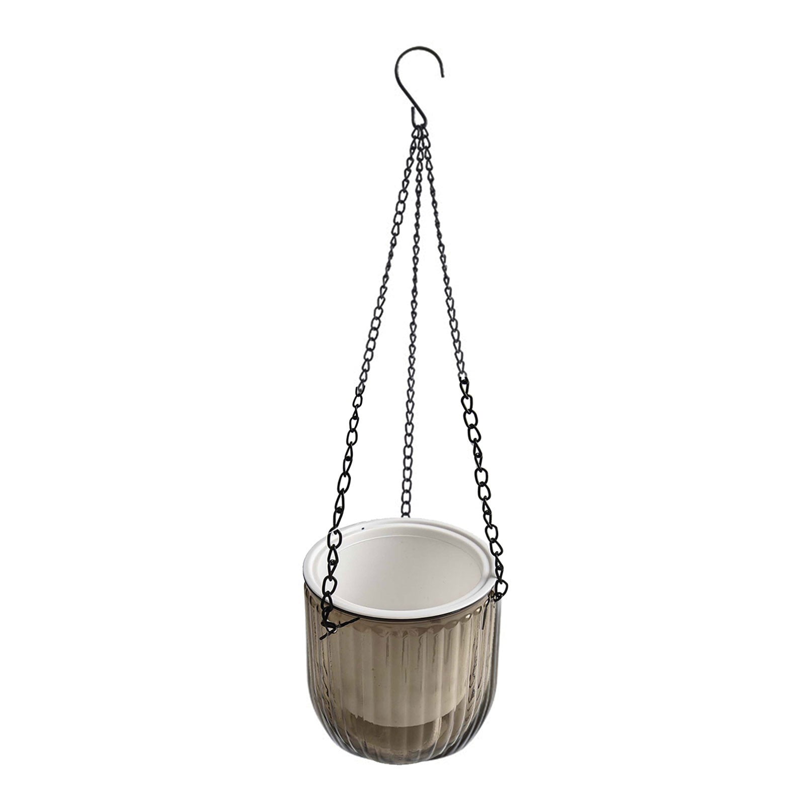 CaraMart Garden Use Hanging Flowerpot Transparent Plant Pot Self ...