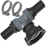 CaraMart IBC Water Tank Outlet Adapter Tee DN60 S60 X 6 Connector Hose ...
