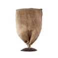CaraMart Khaki Burlap Plant Cover with Zipper and Drawstring for Frost ...