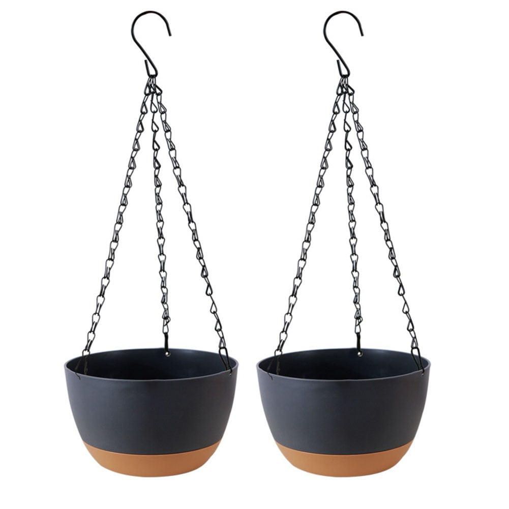 CaraMart Lightweight Outdoor Hanging Pots Flower Baskets Hanging ...