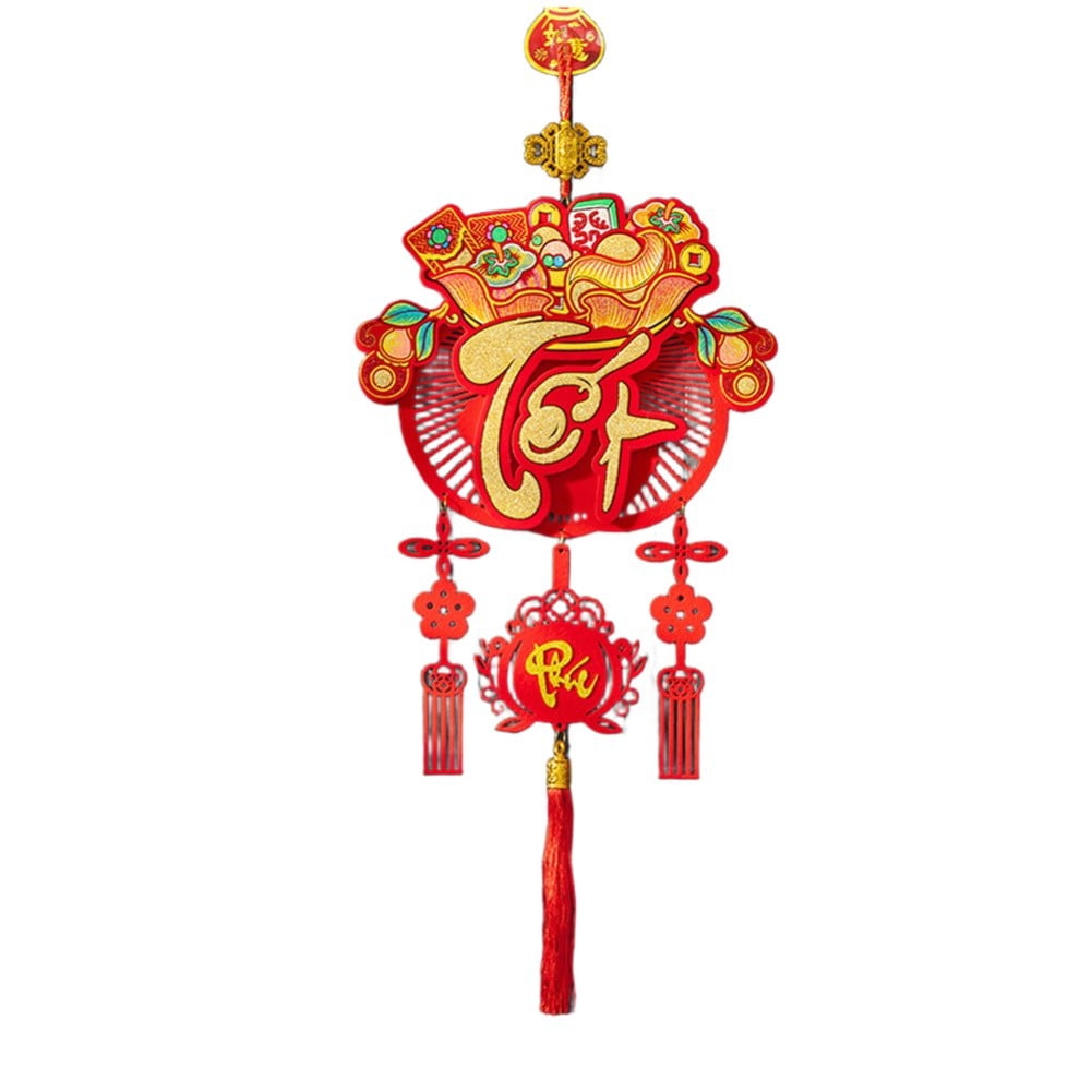 CaraMart Lucky Bag TET Vietnamese Printed Hanging Decor Fortune God New ...