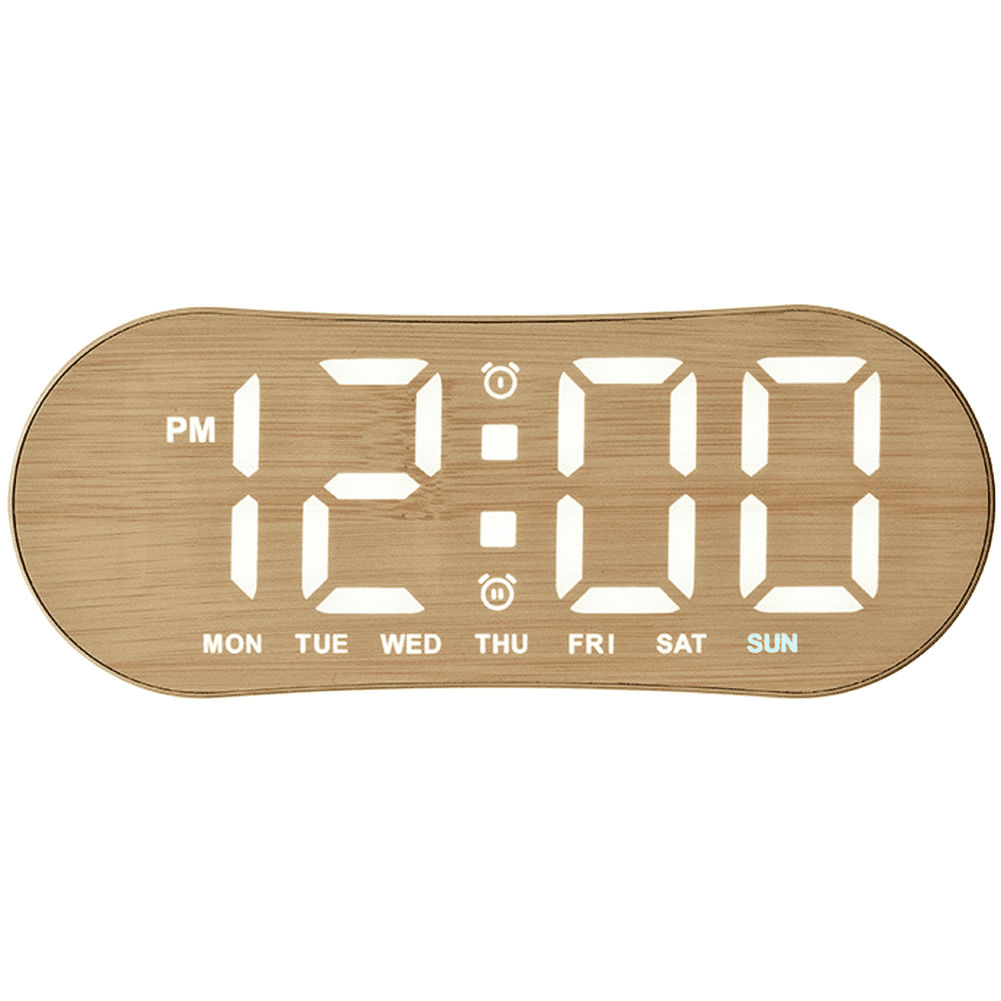 CaraMart Modern LED Digital Alarm Clock with Day Date Display ...