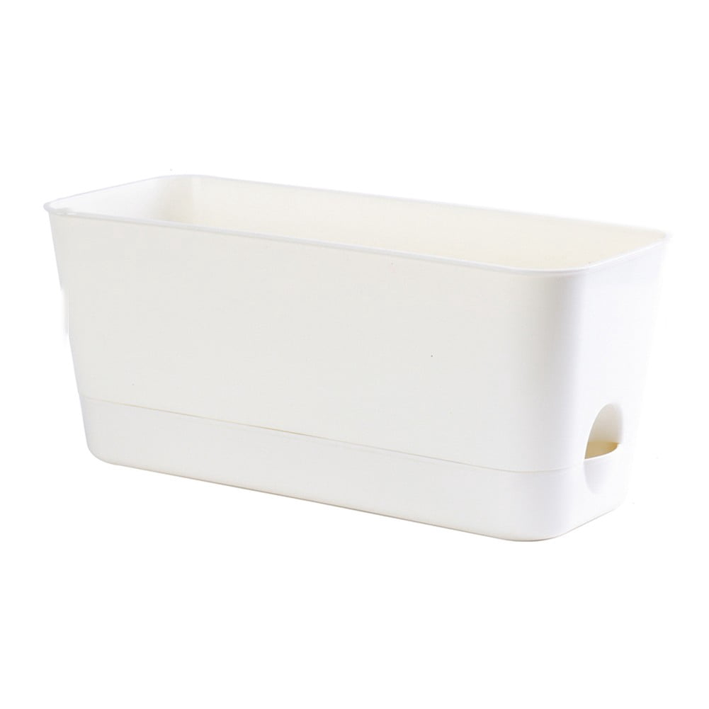 CaraMart Oliz Self-Watering Flower pot :Rectangular Pot with Drainage ...