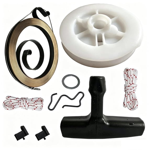 CaraMart Recoil Starter Pulley Spring Handle Grip Rope Pawl Kit For ...