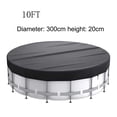 CaraMart Round Pool Cover Solar Covers For Above Ground Foldable ...