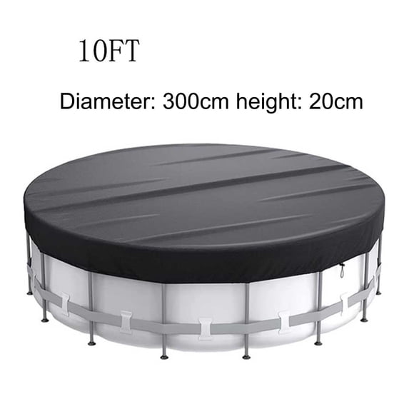 CaraMart Round Pool Cover Solar Covers For Above Ground Foldable ...
