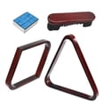 CaraMart Solid Wood Pool Ball Triangle Rack Pool Table Ball Holder ...
