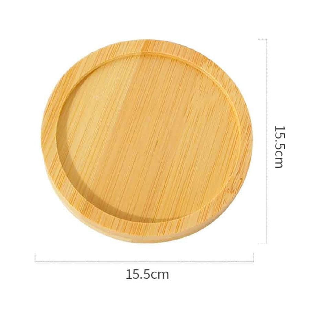 CaraMart Succulents Tray Indoor Plant Saucer Square Tray Trays Bamboo ...