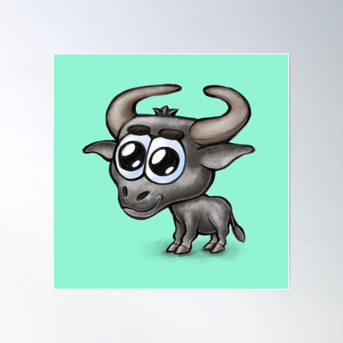 Carabao - Kalabaw - Water Buffalo (Animal Alphabet) Poster Wall Art ...