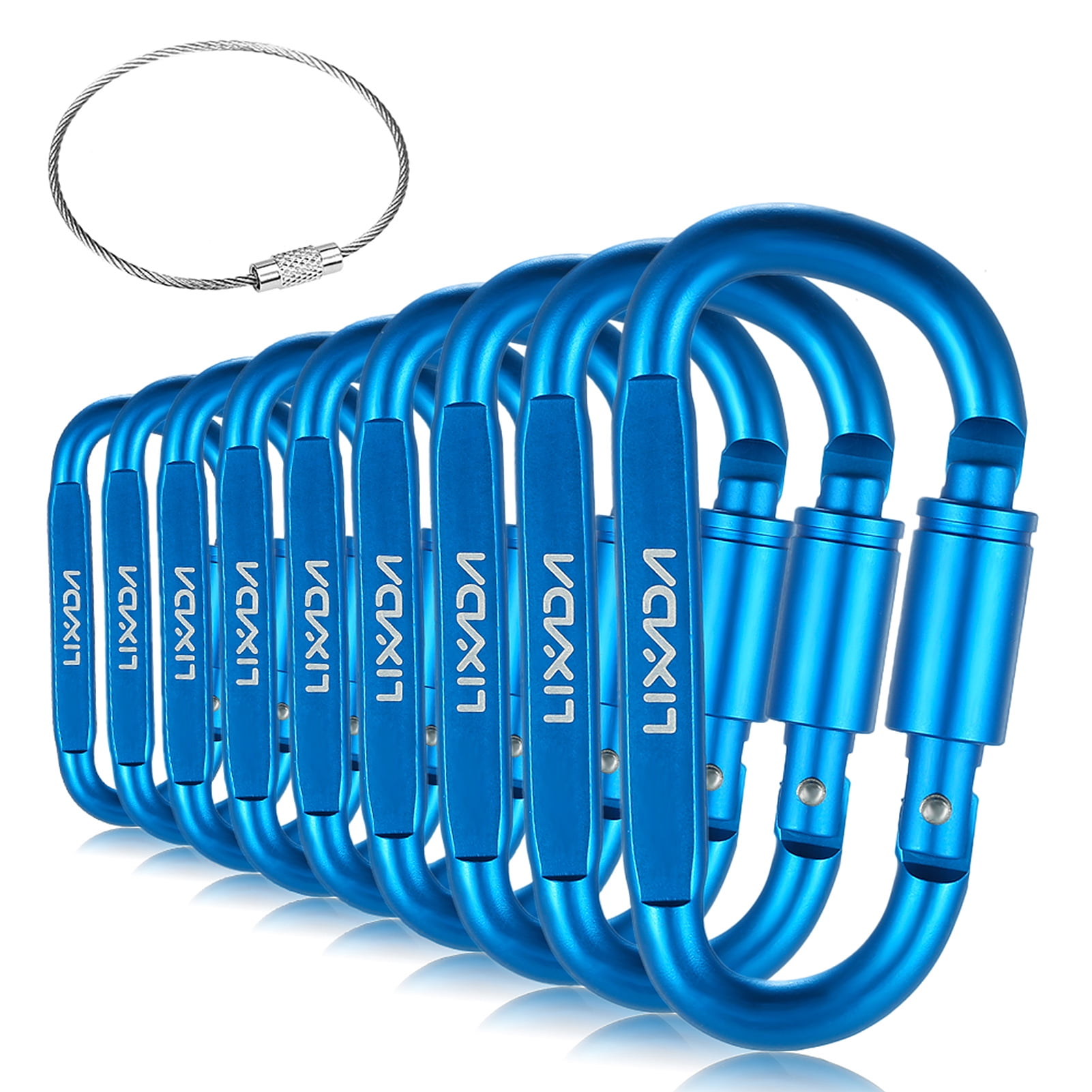 Carabiner,Avec Anneau Lock Buckle Clip Set Alloy Carabiner Buckle ...