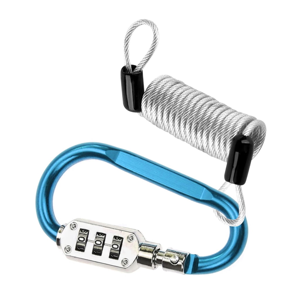 Carabiner Clip with Combination Lock, Heavy Duty Locking Carabiner Anti ...