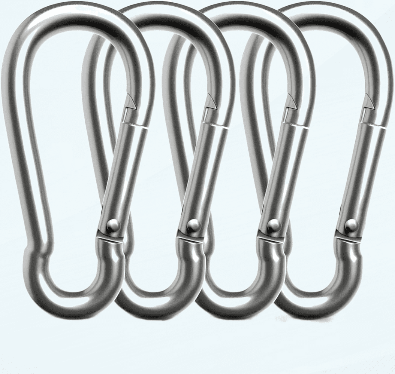 Carabiner Clips 3" Spring Snap Hook - Walmart.com