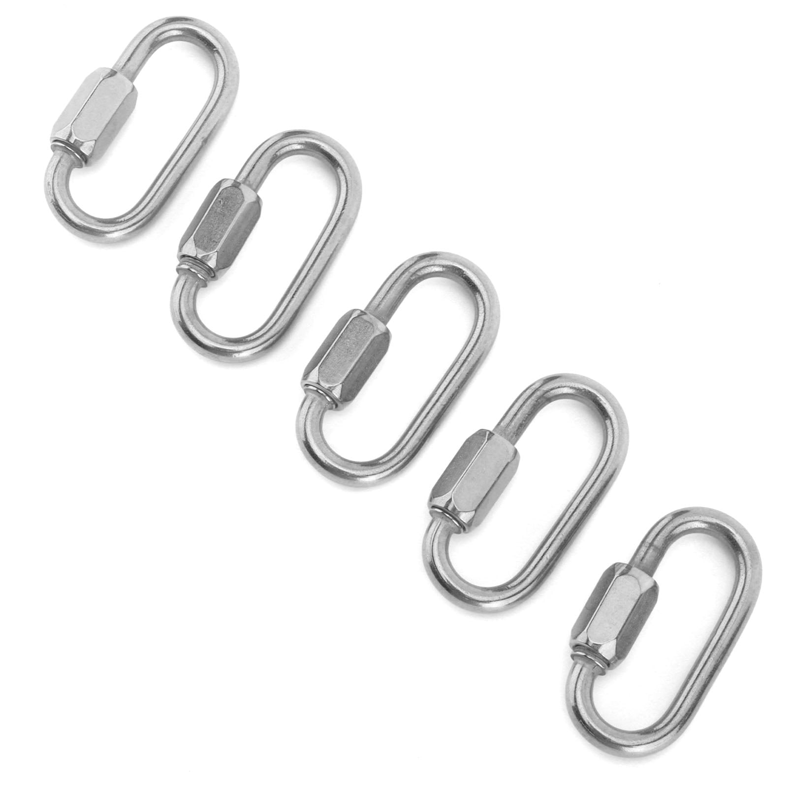 Carabiner Heavy Duty Stainless Steel Clips LoadBearing Safety Buckles ...