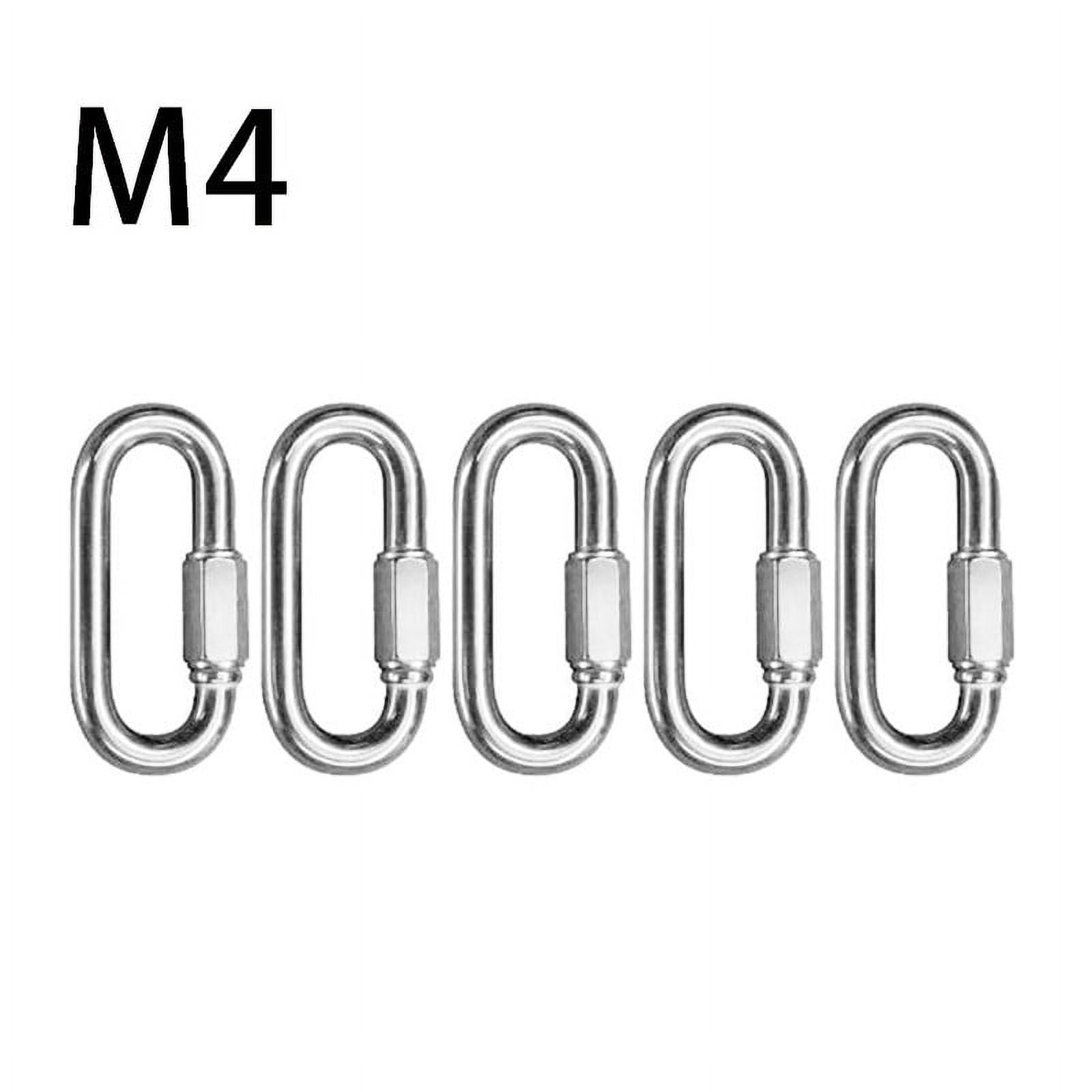 Carabiner Quick Link Strap Connector Steel Chain Repair Shackle D-Shape ...