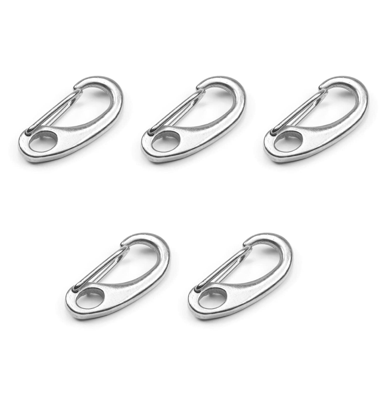 Carabiner Snap Hook, 304 Stainless Steel Spring Gate Snap Hook Clip ...