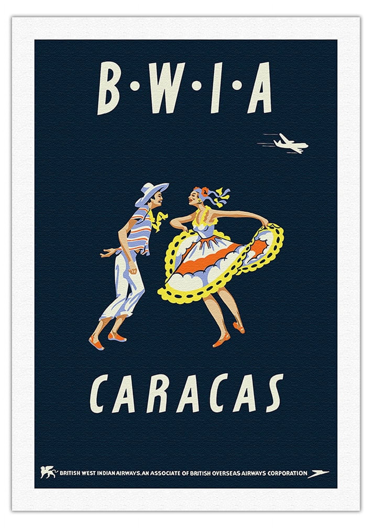 Caracas Venezuela - British West Indies Airways BWIA (Bee-Wee ...