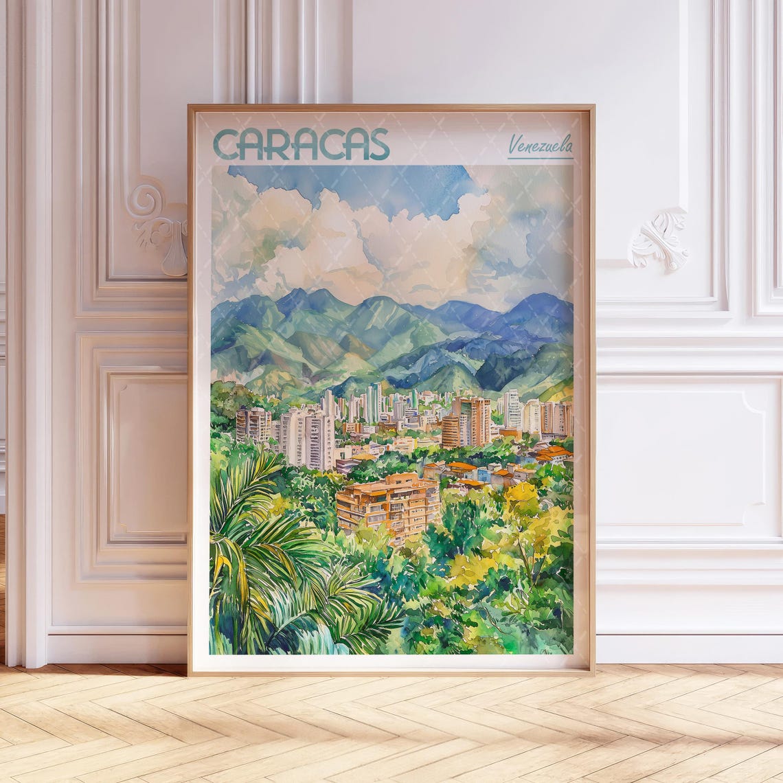 Caracas Venezuela South America Travel Poster, Unframed Size 24x36 ...