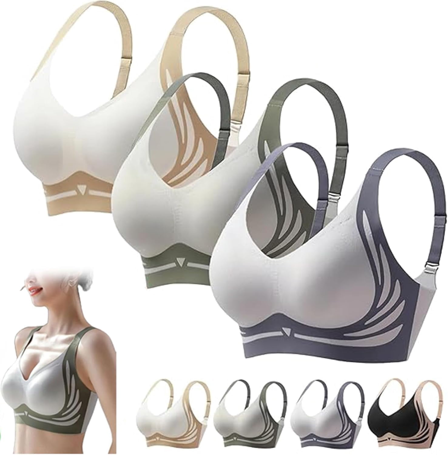 Caralush Bra, Lushfitting Powerful Push-Up Seamless Bra, Super Gather ...
