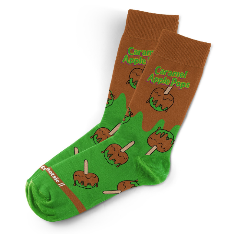 Tootsie Roll Socks - Funny Novelty Unisex Sock Set, Woven Art, Fun ...