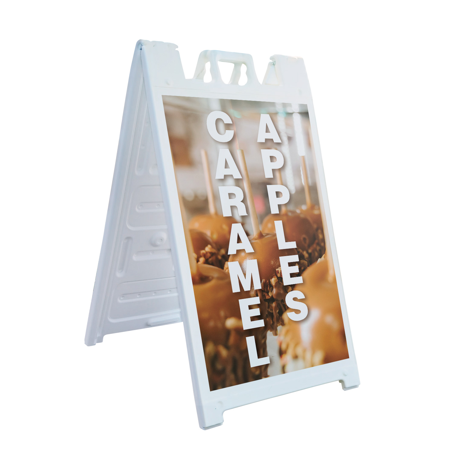 Caramel Apples 24" x 36" Double Sided A-Frame Sidewalk Sign Includes 2 ...