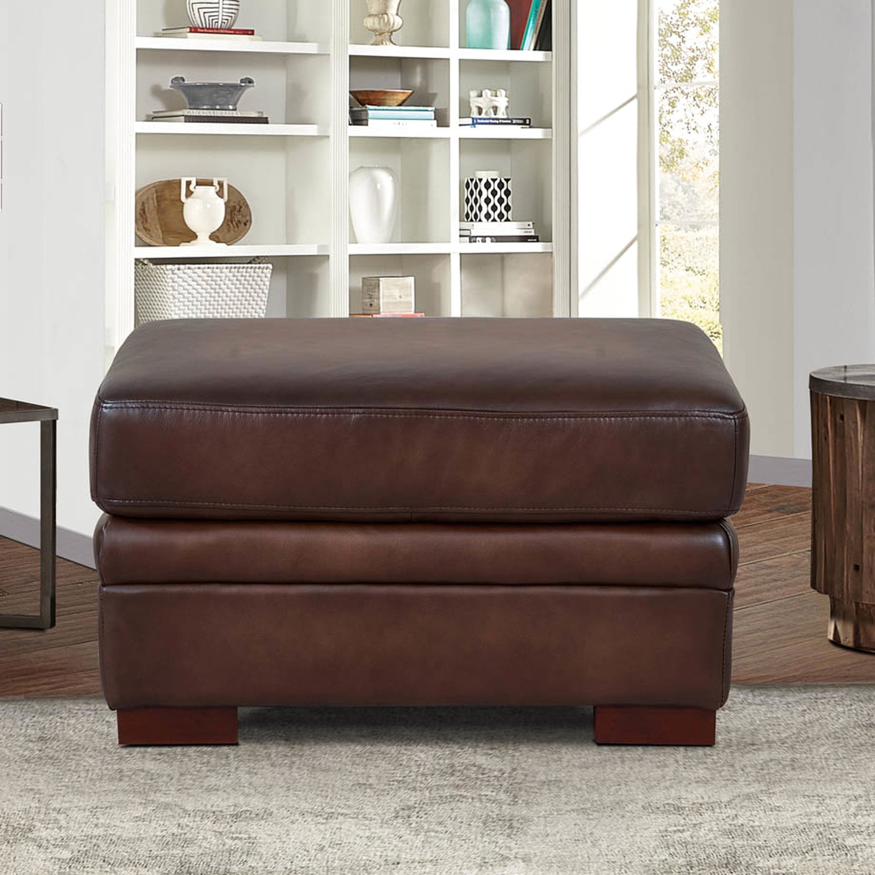 Caramel Brown Solid Rectangle - Medium - Firm Seat with Foam Padding ...