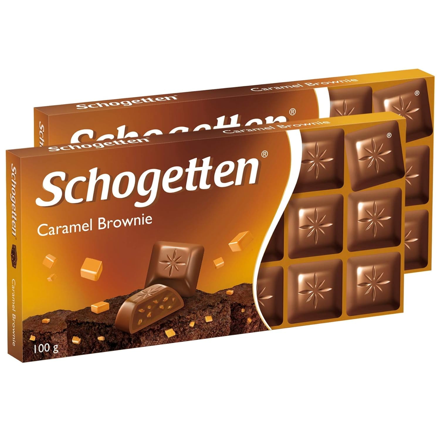 Caramel Brownie Chocolate Bar Candy Original German Chocolate 100g/3 ...