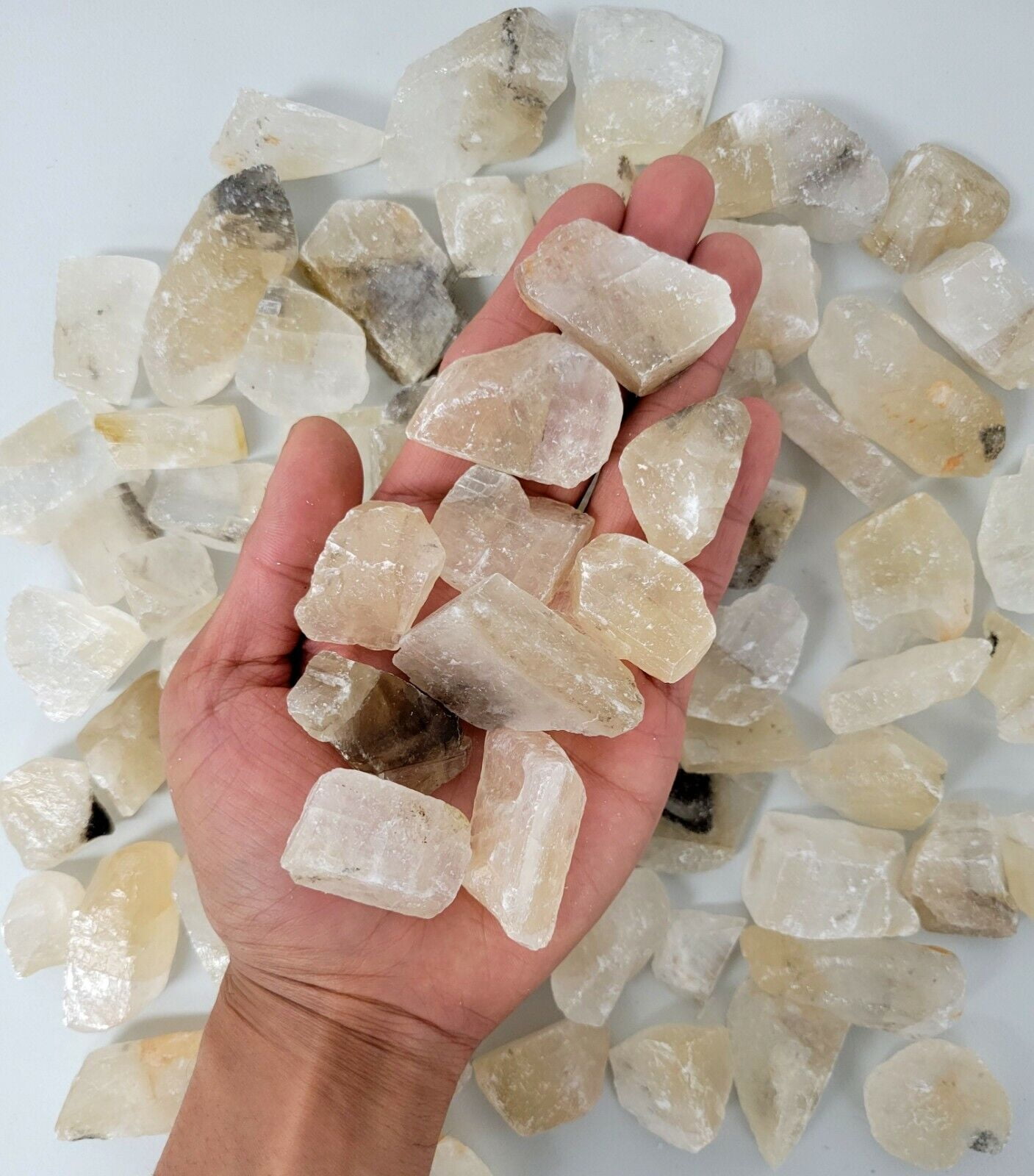 Caramel Calcite Crystals - Raw Rough Stones Bulk - Natural Gemstones ...