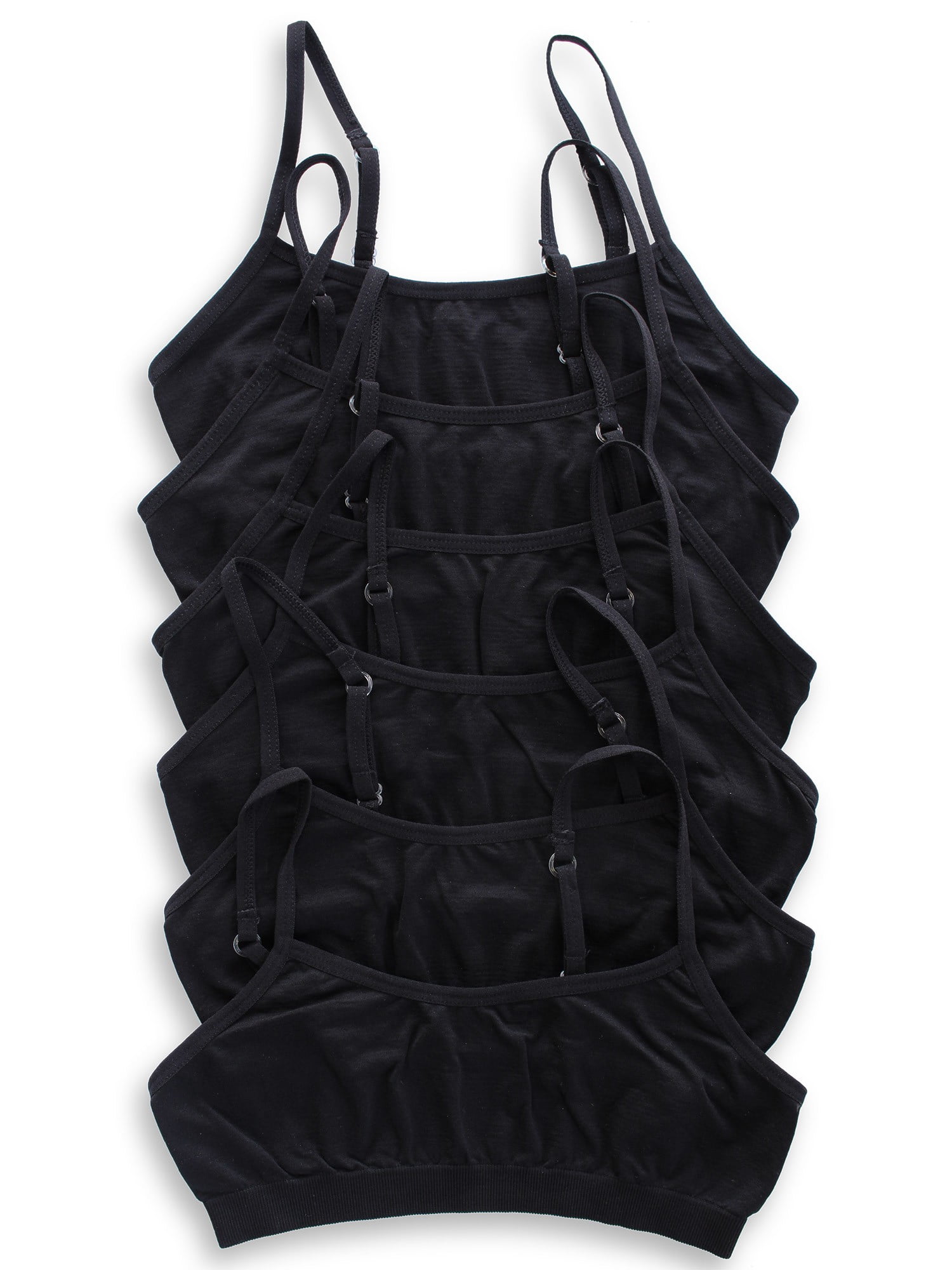 Caramel Cantina 6 Pack Girls Seamless Training Bra with Adjustable ...