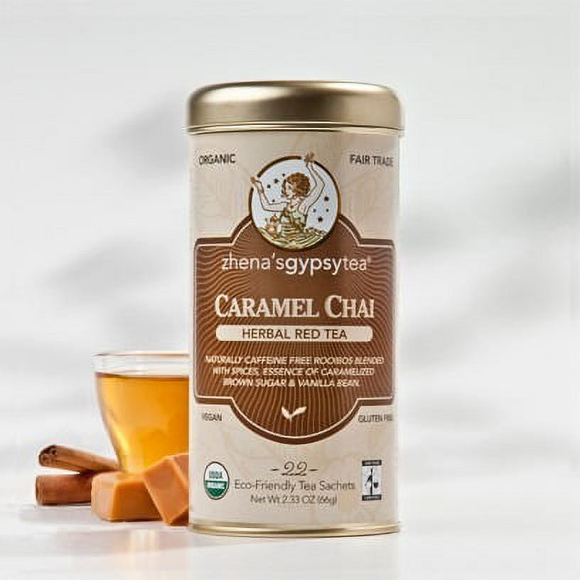 Caramel Chai Red Tea Zhena's Gypsy Tea 22 Bag - Walmart.com