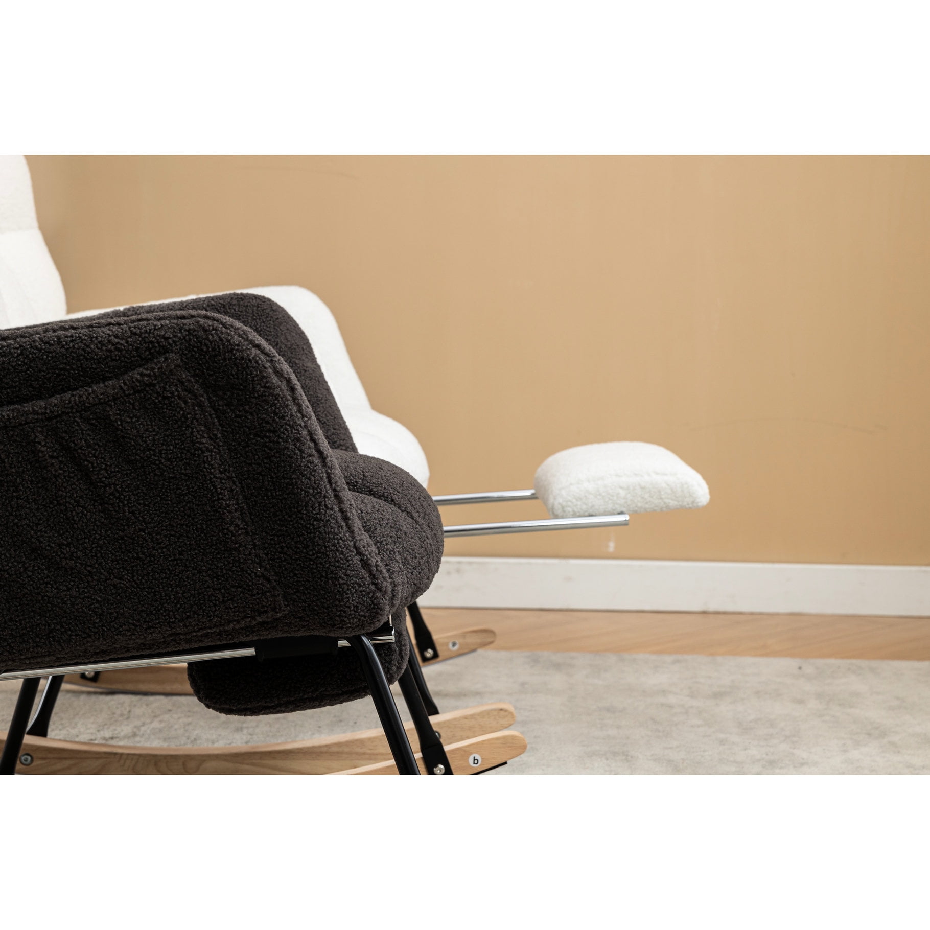Caramel Color - Rocking Chair with Footrest - Primary Living Room ...