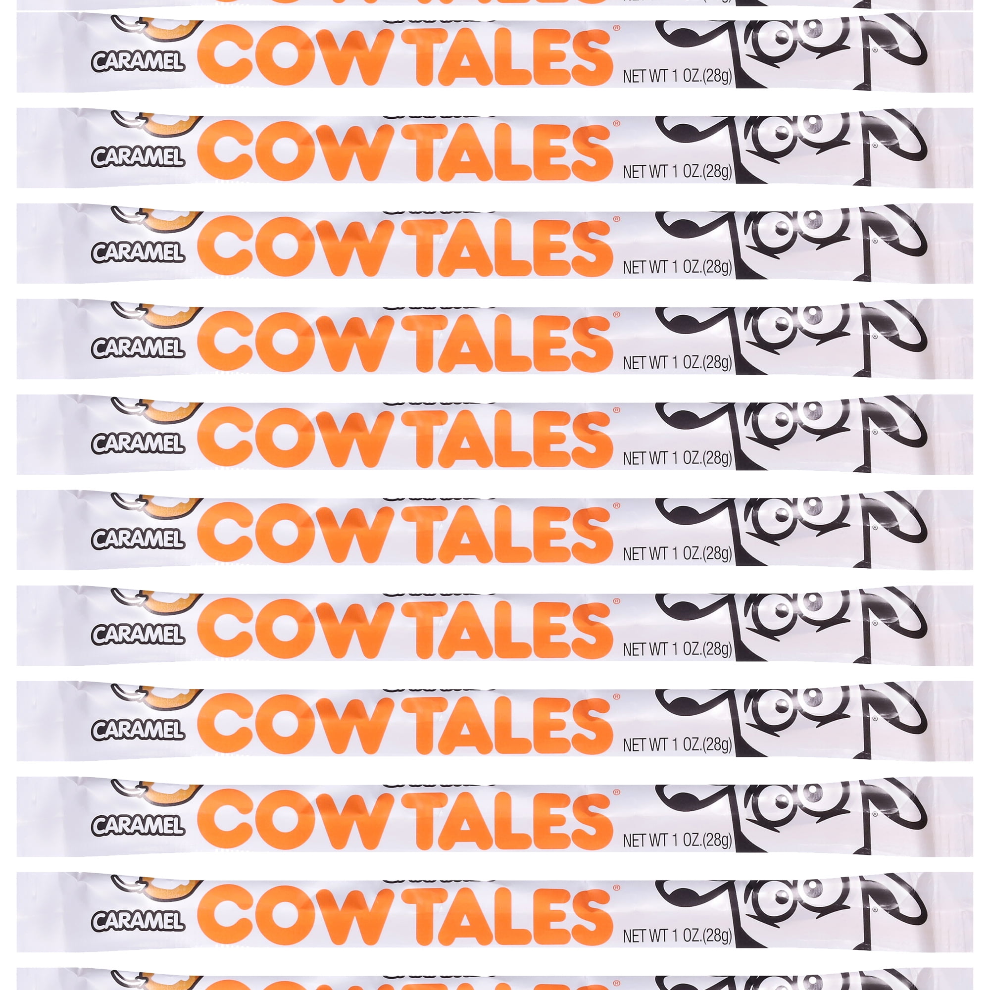 Caramel Cow Tales, 36 Pack, Chewy Caramel Candy With Vanilla Creme ...
