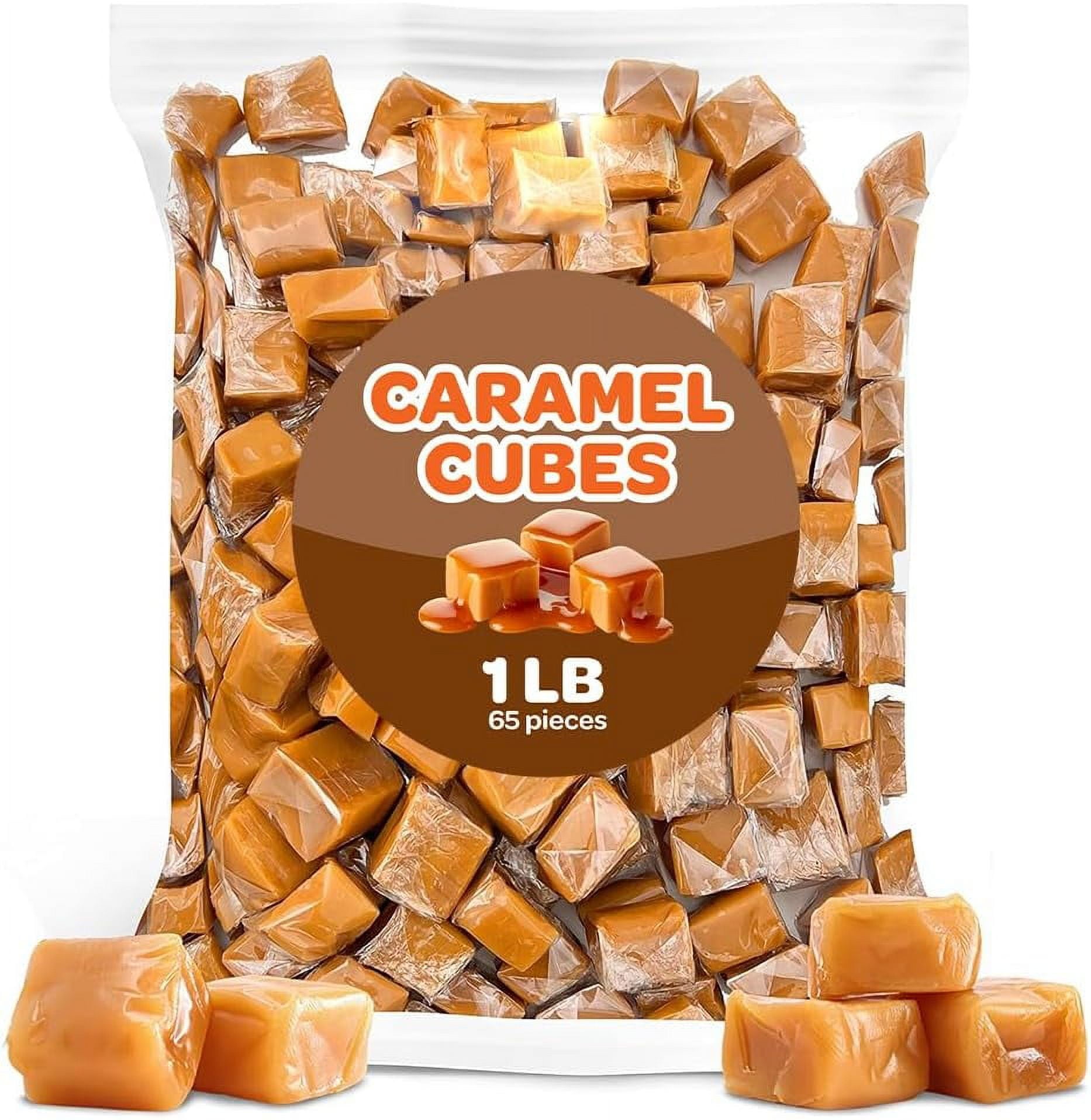 Caramel Cubes Candy - 1 Pound Pack (About 65 Count) - Rich and Creamy ...