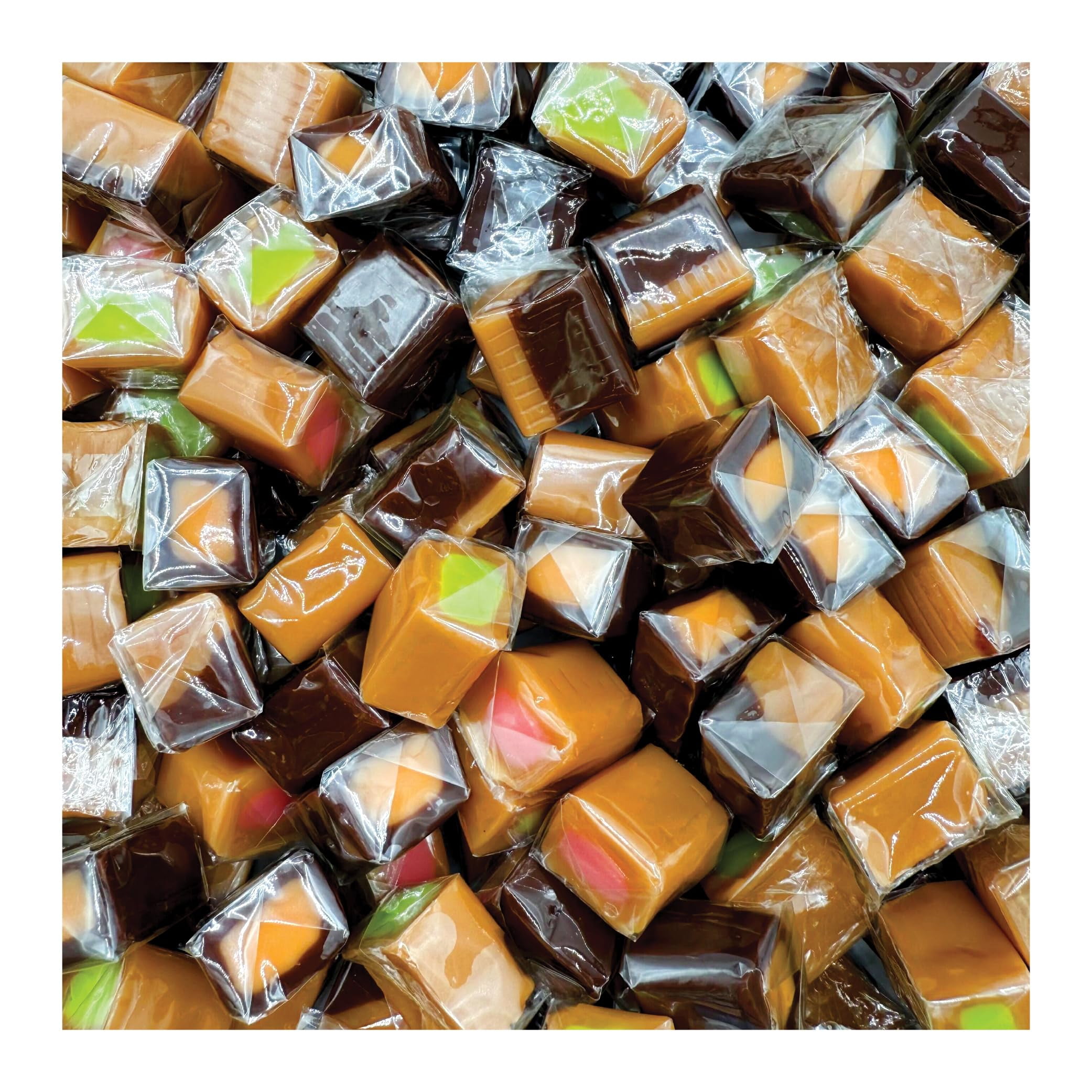 Caramel Cubes Candy Mix MZF22 - 2 Pound Bulk Pack (About 150 Count ...