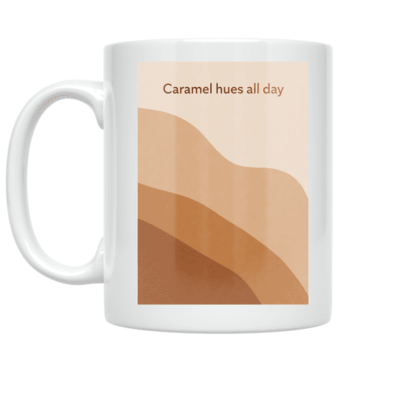 Caramel Hues All Day - Warm Neutral Aesthetic Lover - 11 oz Ceramic ...