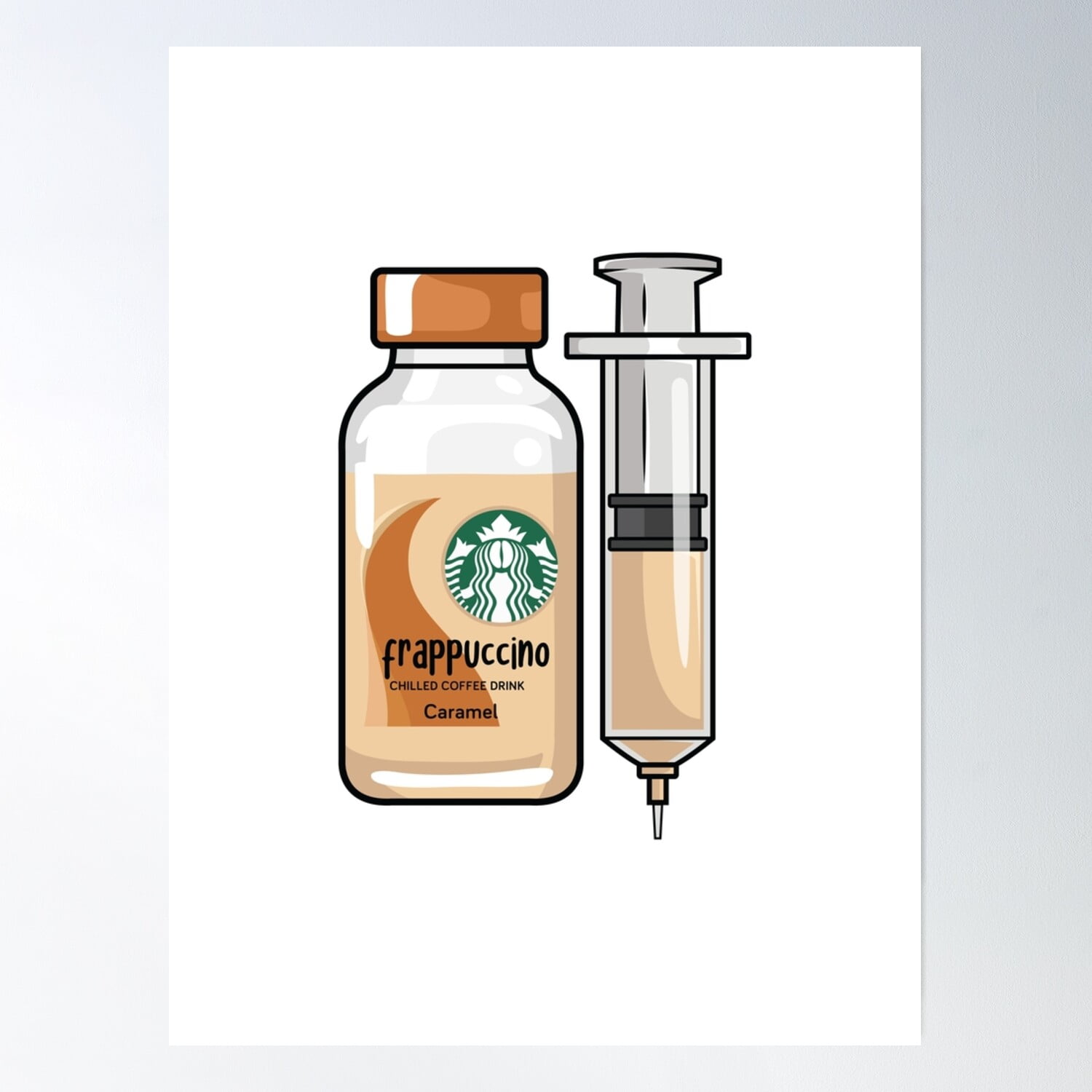 Caramel Iced Coffee Drink Injection For Medical And Nursing Students ...