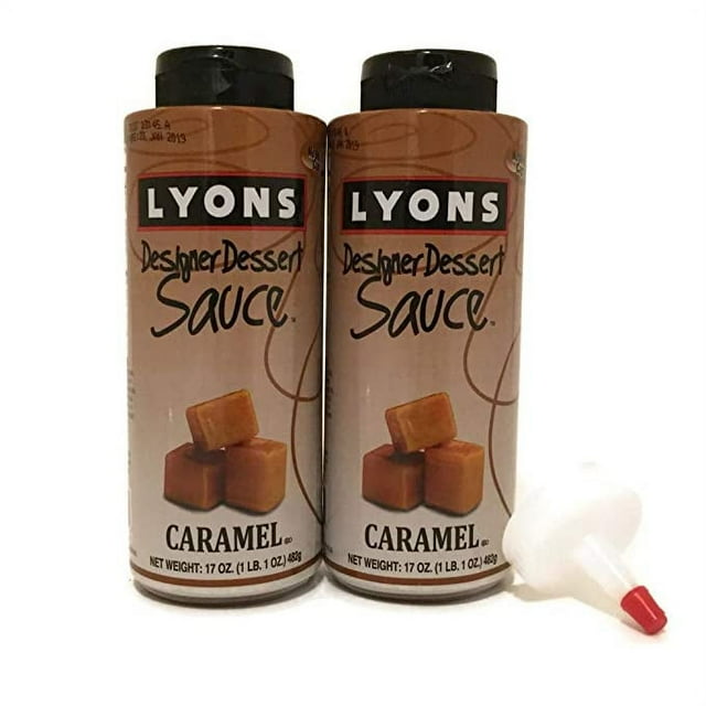 Lyons Gourmet Caramel Syrup Sauce for Sundae, Pancakes, Ice Cream (Pack ...
