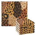 Caramel Stripes Kitchen Cloth Dish Towels for Drying Washing Absorbent ...