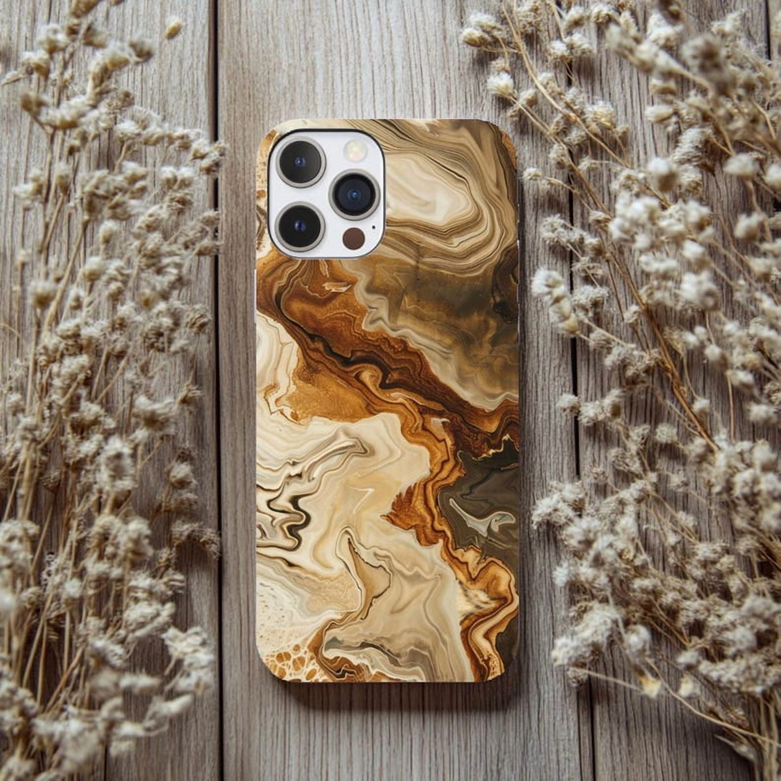 Caramel Swirl Coffee Aesthetic Phone Case for iPhone 11 12 13 14 15 16 ...