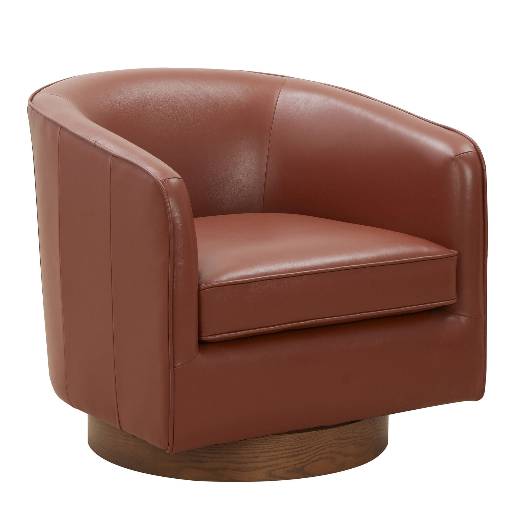 Caramel Swivel Chair for Home | Comfortable Pocket Coil Seat | Sinuous ...