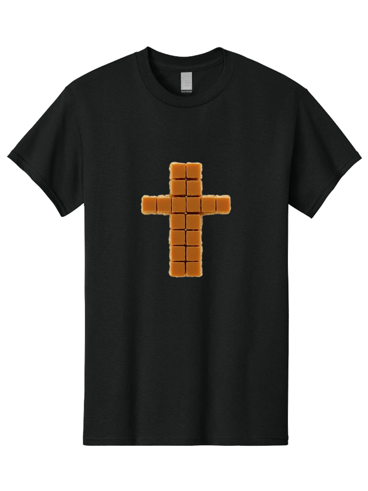 Caramels-Forming-A-Cross Mens Graphic Tee, 100% Cotton, Casual Summer ...