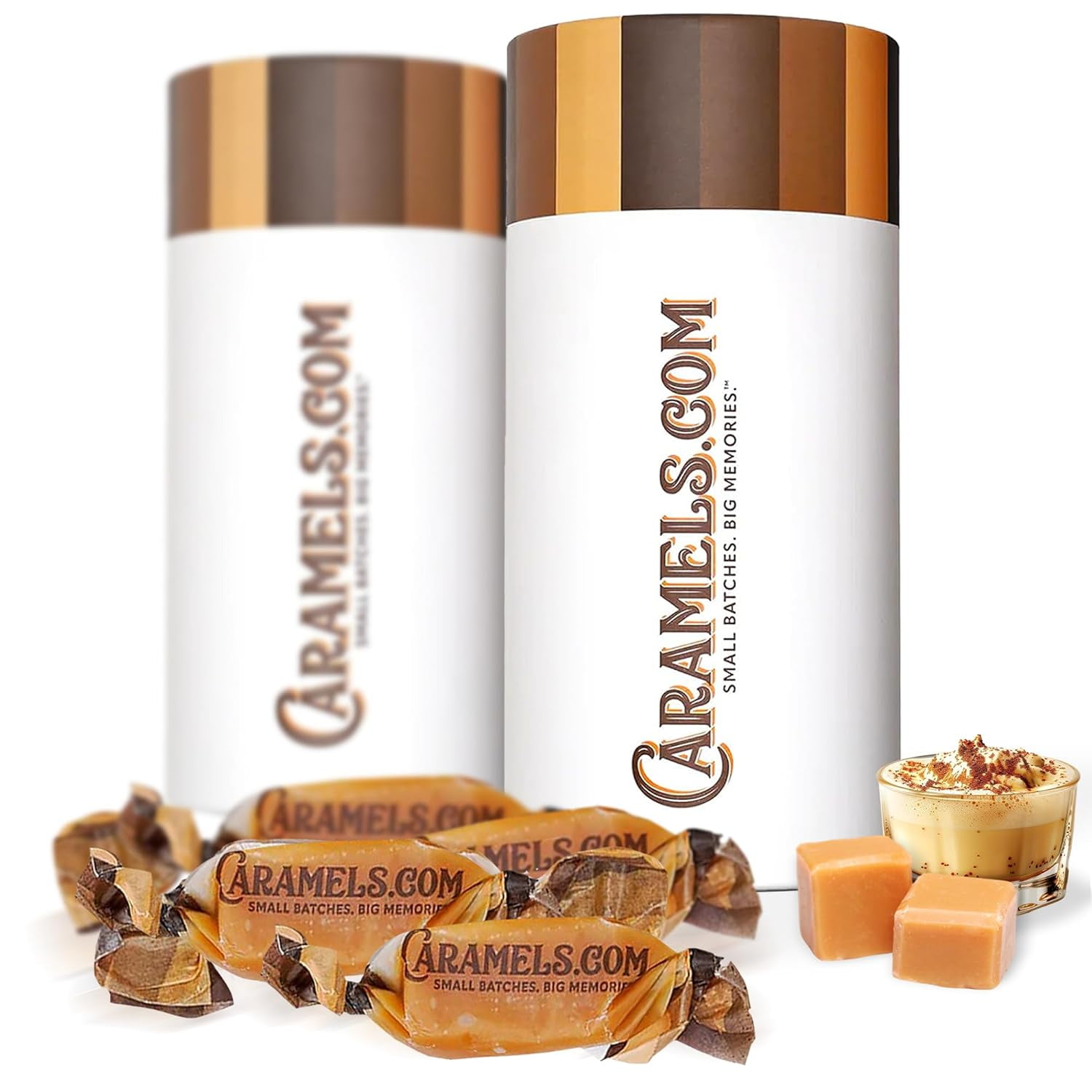Caramels.com Caramel Gourmet Candy Duo Pack - Butter Rum and ...