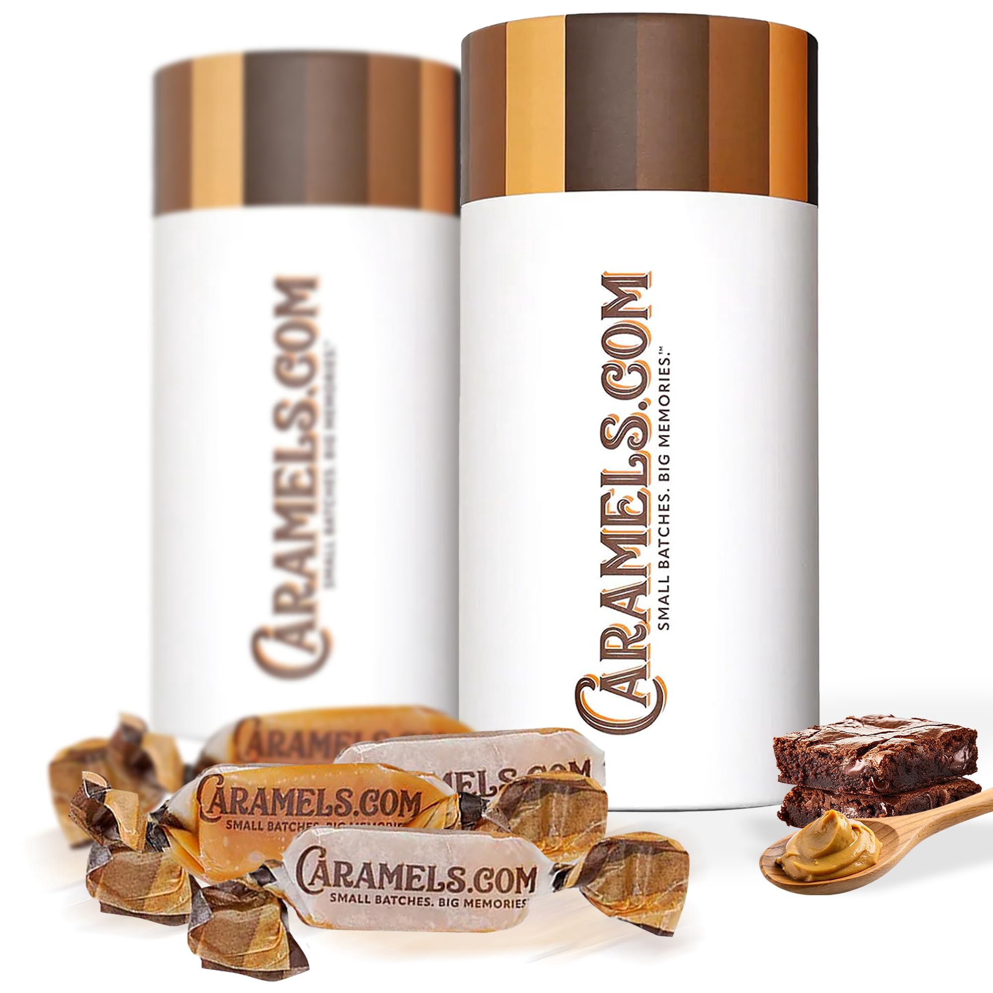Caramels.com | Chocolate Caramels MZF22 Brownie and Creamy Peanut ...