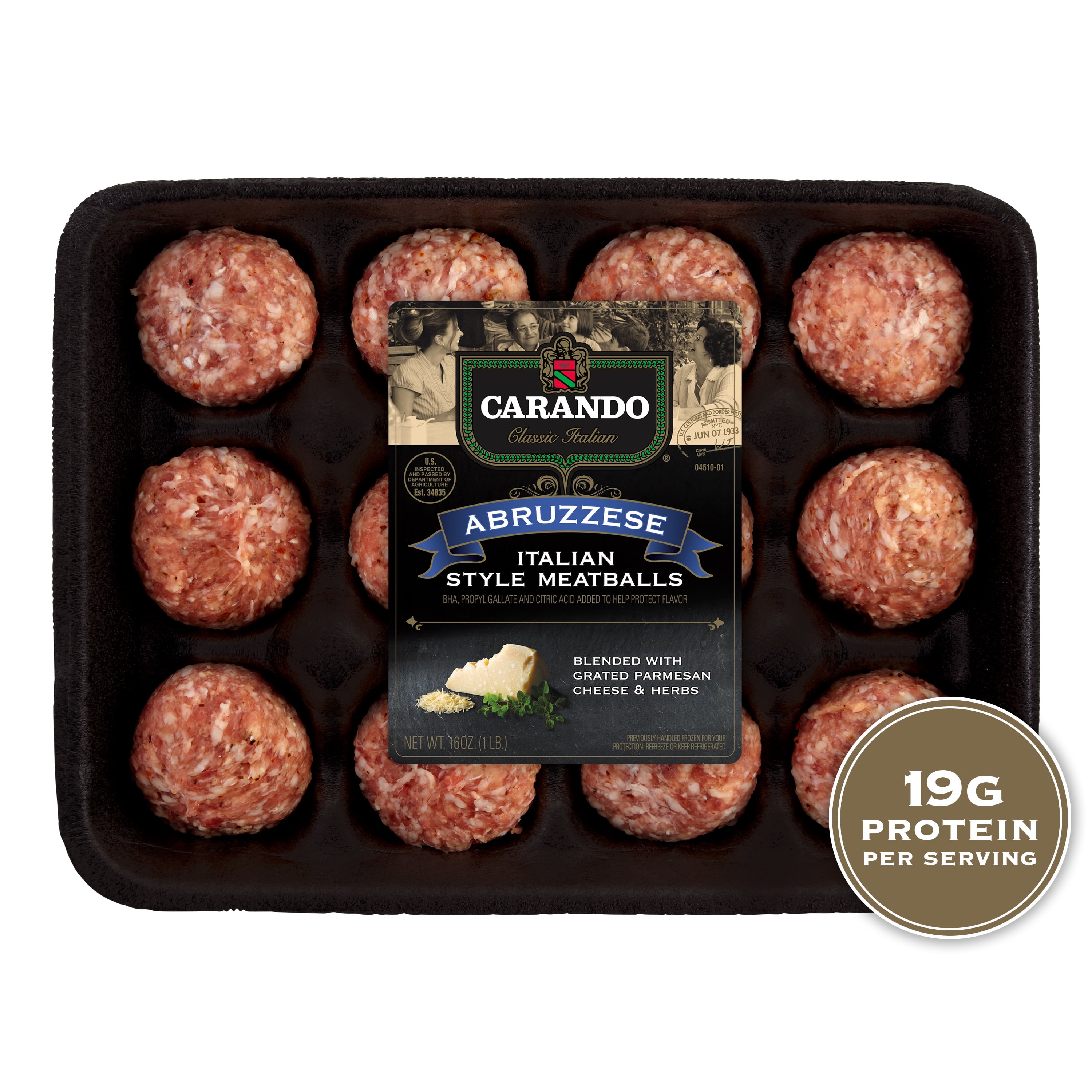 Carando Abruzzese Italian Style Meatballs, 16 oz - Walmart.com