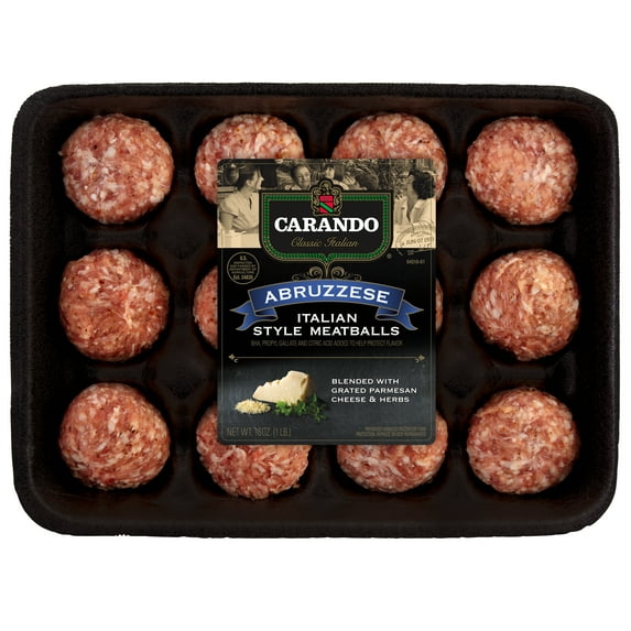 Carando Abruzzese Italian Style Meatballs, 16 oz - Walmart.com