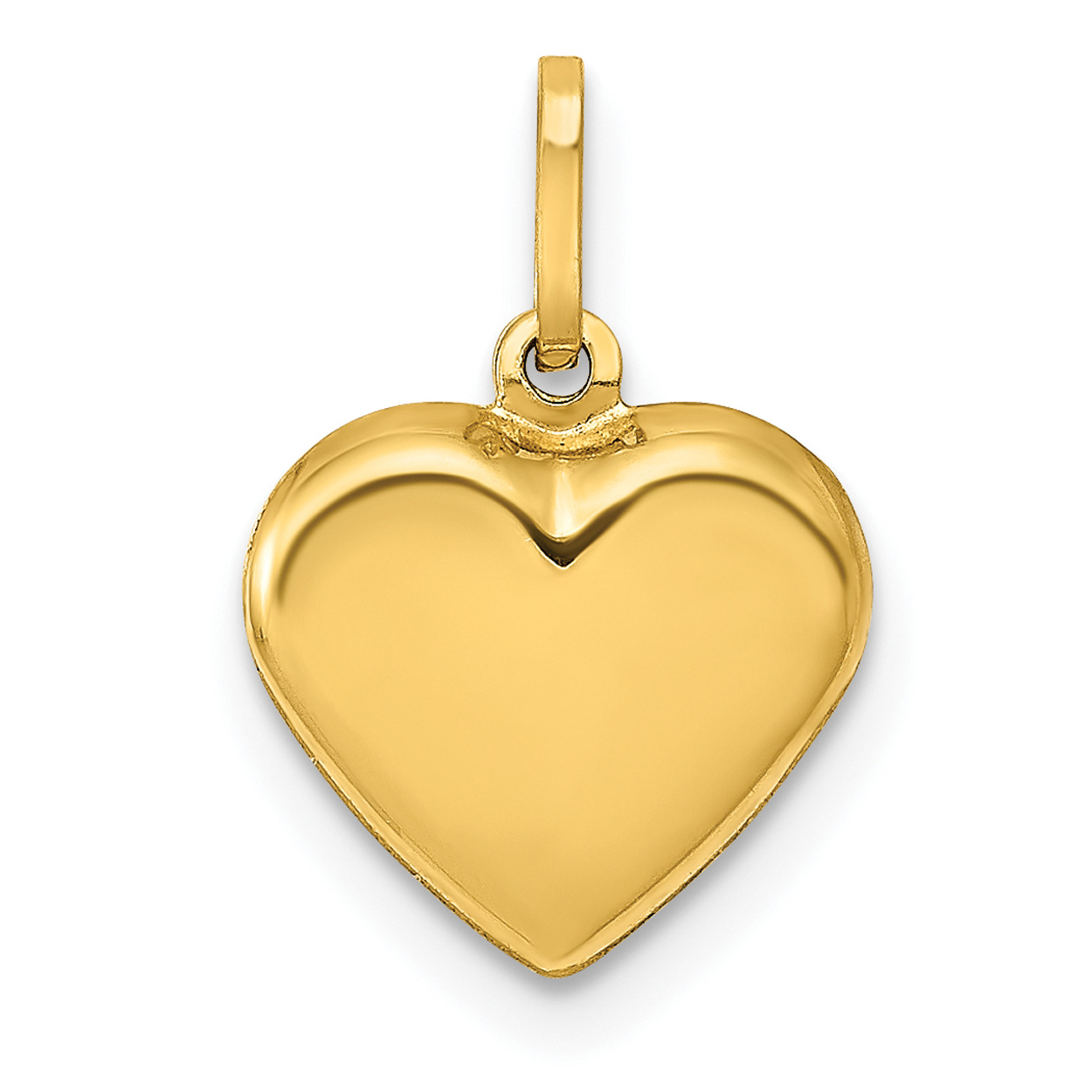 11 x 12 mm 14K Yellow Gold 3-D Floating Heart Slide Pendant - Walmart.com