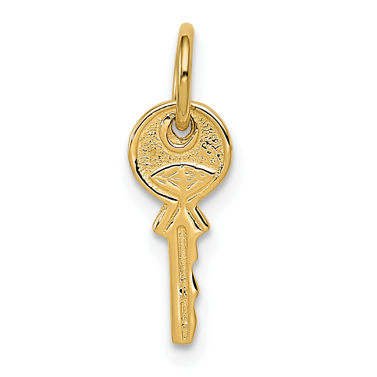 Polished 14K Solid Yellow Gold Key Pendant - Walmart.com