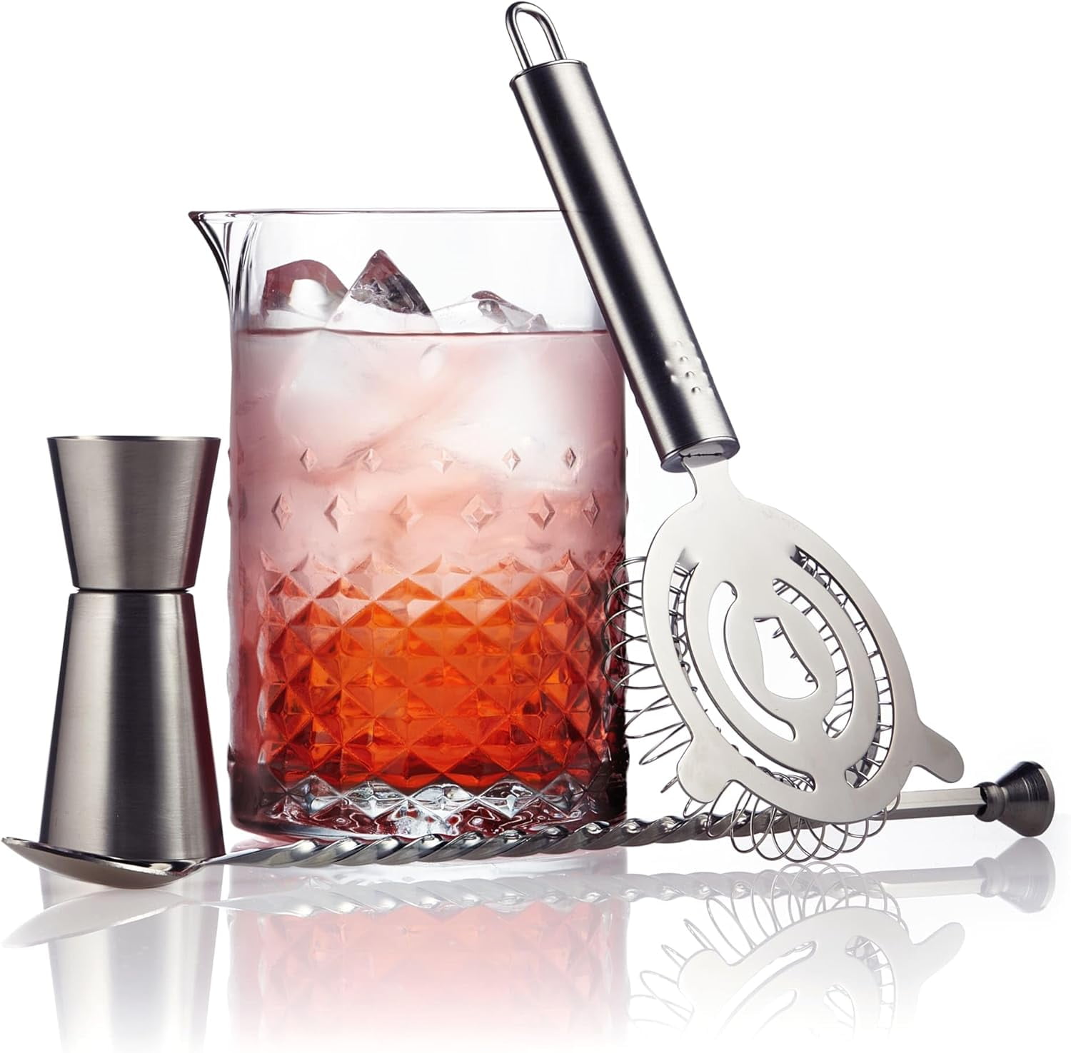 Carats Cocktail Barware Mixing Set, Large 25.5 oz Professional Mixing ...