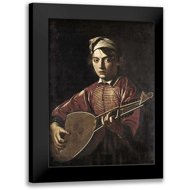 Caravaggio 11x14 Black Modern Framed Museum Art Print Titled - The Lute ...