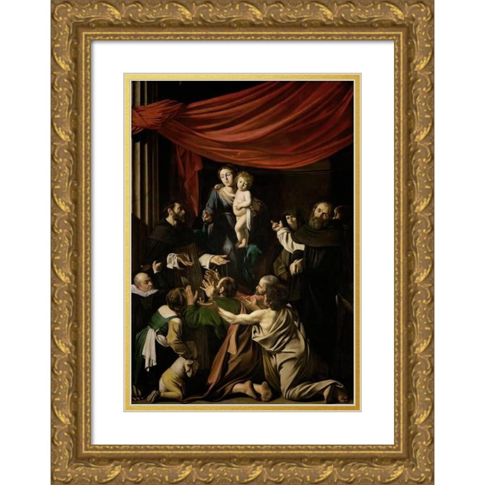 Caravaggio 11x14 Gold Ornate Wood Frame and Double Matted Museum Art ...