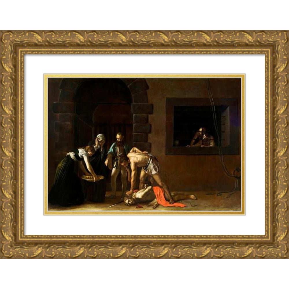Caravaggio 14x11 Gold Ornate Wood Frame and Double Matted Museum Art ...